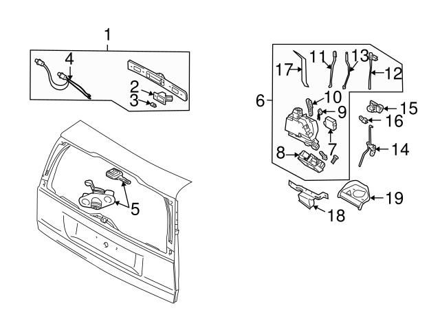 Genuine Volvo 9187990 Trunk Lock Actuator Motor - Volvo