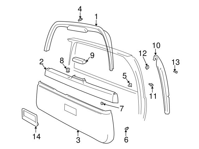 Genuine Volvo 9406441 Interior Door Handle Trim - Volvo
