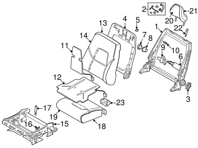 Genuine Volvo 9442947 Seat Heater Control Module; Right, Left - Volvo