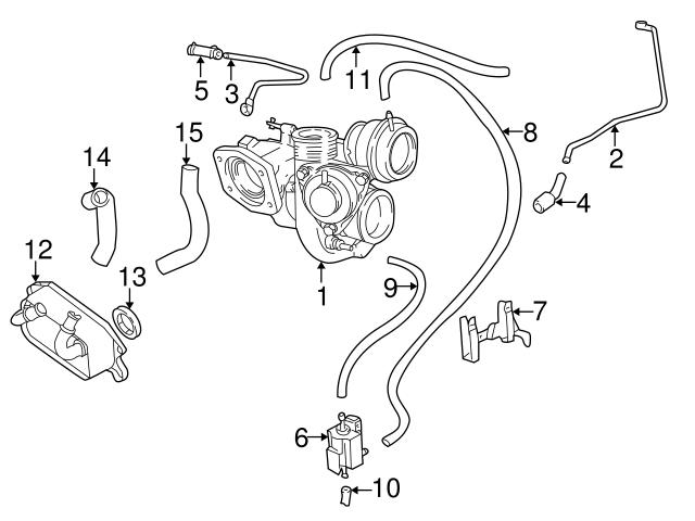 Genuine Volvo 9480112 Vacuum Hose/Line; Upper - Volvo