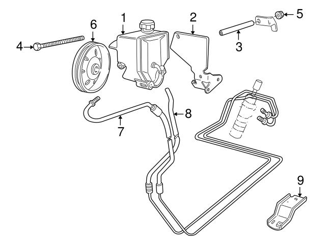 Genuine Volvo 9485359 Power Steering Pressure Hose - Volvo