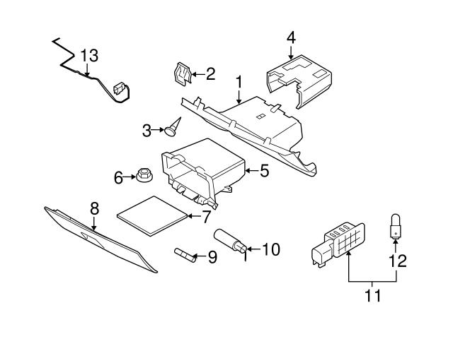 Genuine Volvo 9491937 Glove Box; Front - Volvo
