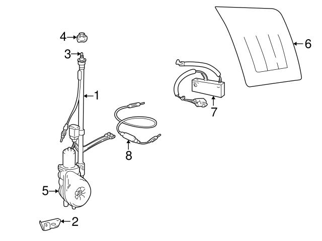 Genuine Volvo 9494389 Radio Antenna Mast - Volvo