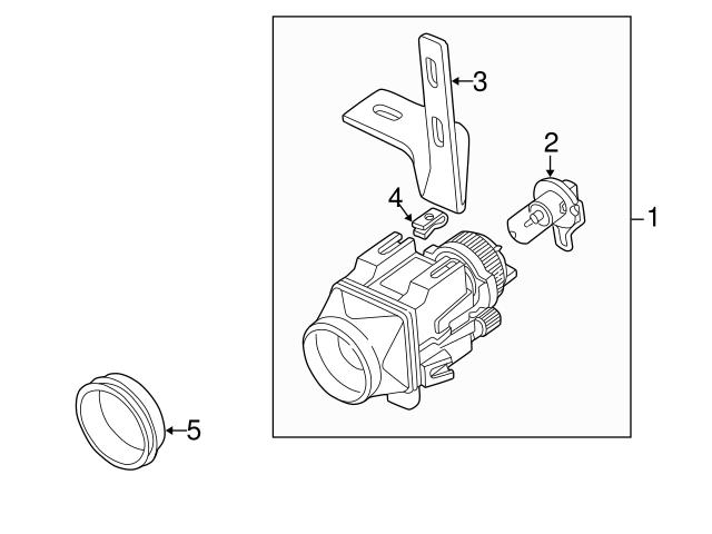 Genuine Volvo 989814 Fog Light Bulb; Left, Right - Volvo