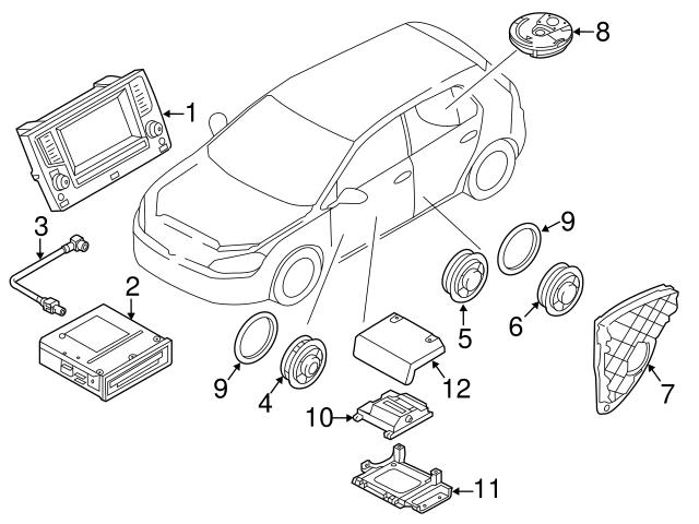 Genuine VW/Audi 000098601A Radio Wire Harness - VW | 000098601 VW000098601A