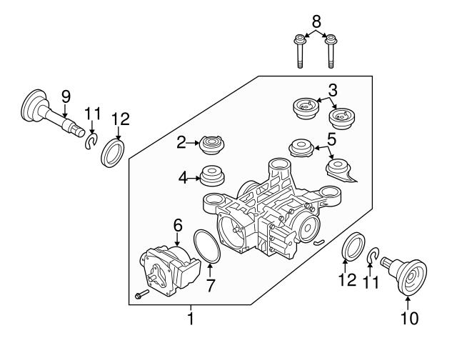 Genuine VW/Audi 01Z525355 Axle Shaft; Left - Audi, VW | VW01Z525355