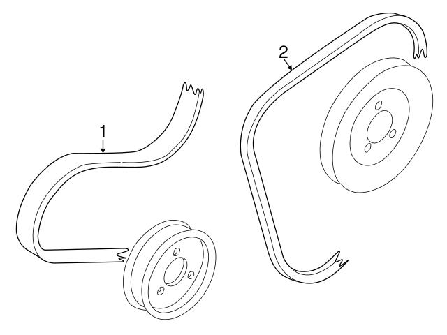 Genuine VW/Audi 021145933J Serpentine Belt - VW | VW021145933J