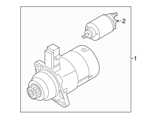 Genuine VW/Audi 02M911024M Starter - VW | VW02M911024M