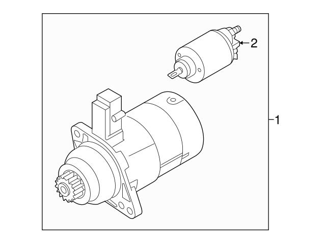 Genuine VW/Audi 02Z911024F Starter - VW | VW02Z911024F