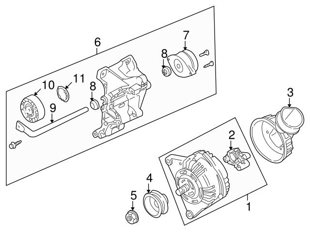 Genuine VW/Audi 030903119C Alternator Pulley - VW | VW030903119C
