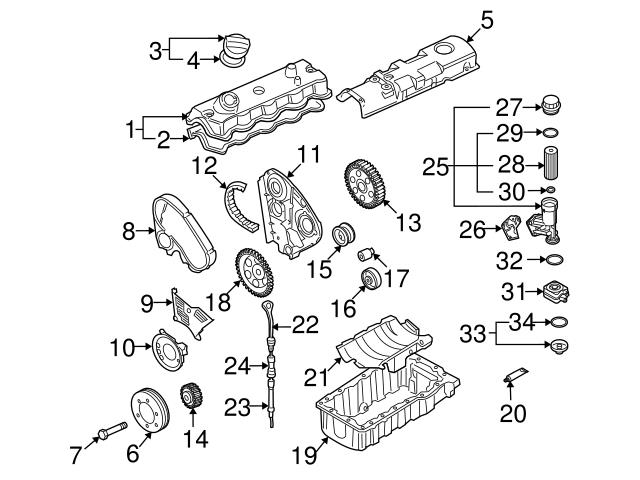 Genuine VW/Audi 038105263E Crankshaft Sprocket/Gear - Audi, VW ...