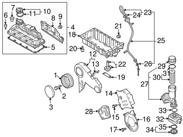Genuine VW/Audi 03L103469K Valve Cover - VW | VW03L103469K