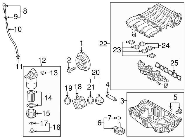 Genuine VW/Audi 03L907660C Oil Level Sender - Audi, VW | 03L907660A ...