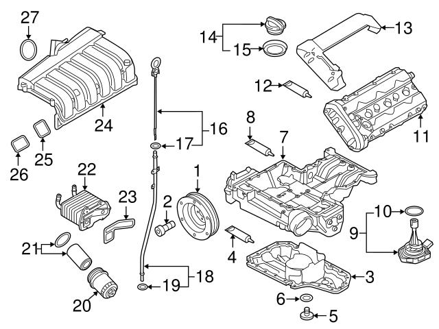 Genuine VW/Audi 03L907660D Oil Level Sender - Audi | AU03L907660D