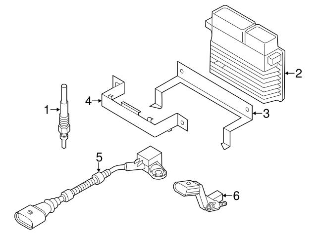 Genuine VW/Audi 03L957147A Camshaft Position/Reference Mark Sensor - VW ...