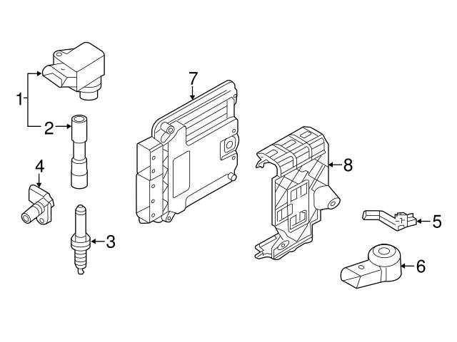 Genuine VW/Audi 04C905199E Spark Plug Boot - Audi | 04C905199C AU04C905199E