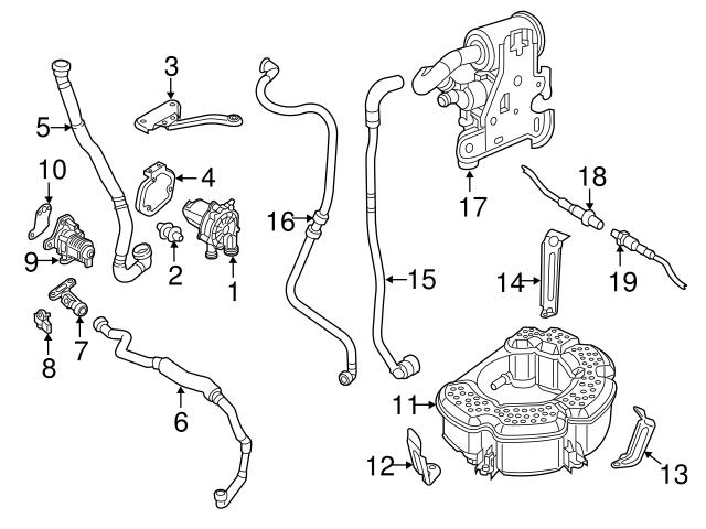 Genuine VW/Audi 04E131333A Secondary Air Injection Pump - Audi, VW ...