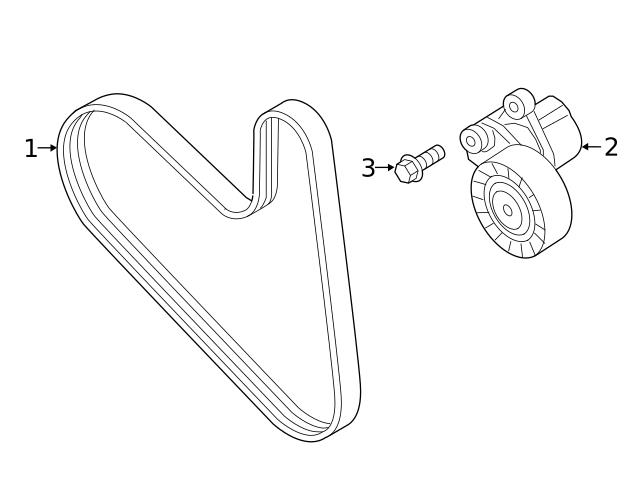 Genuine VW/Audi 04E145299N Belt Tensioner Assembly - VW | 04E145299AQ ...