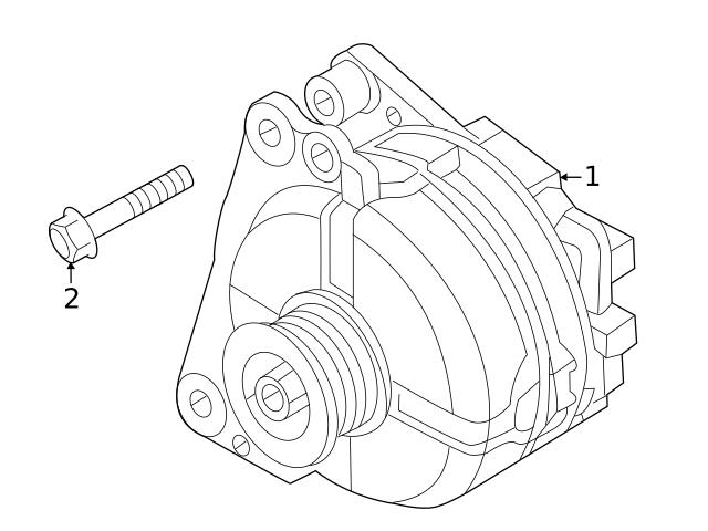 Genuine VW/Audi 04E903024T Alternator - VW | 04E903024F VW04E903024T