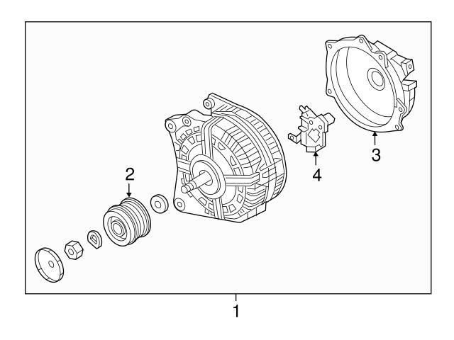 Genuine VW/Audi 04E903025J Alternator - VW | 04E903021R VW04E903025J
