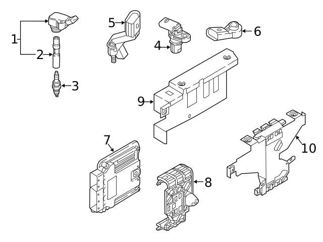 Genuine VW/Audi 04E905110K Direct Ignition Coil - Audi, VW | 04E905110B ...