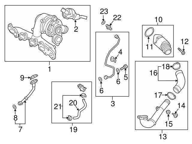 Genuine VW/Audi 04L198716 Turbocharger Boost Solenoid - Audi, VW ...