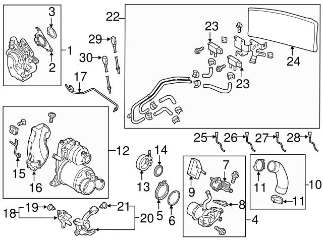 Genuine VW/Audi 04L906088HT Exhaust Temperature Sensor - Audi, VW ...
