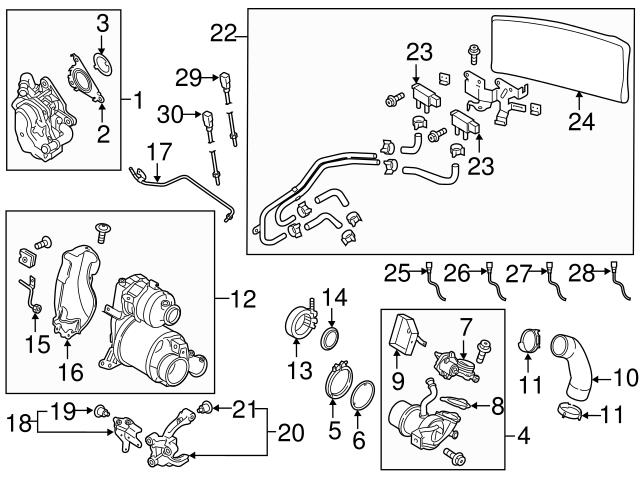 Genuine VW/Audi 04L906088JE Exhaust Temperature Sensor | 04L906088BB ...