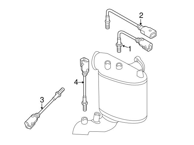 Genuine VW/Audi 04L906262B Oxygen Sensor; Rear - VW | VW04L906262B