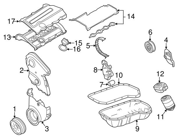 Genuine VW/Audi 058109479 Timing Belt Tensioner - Audi, VW | VW058109479