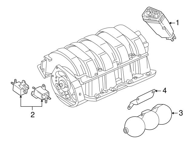 Genuine VW/Audi 058131541 Vacuum Reservoir - Audi, VW | VW058131541