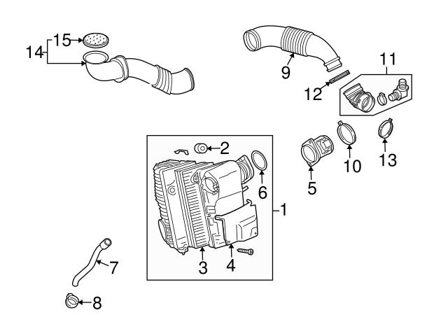 Genuine VW/Audi 059129955AM Engine Air Intake Hose Adapter - Audi ...