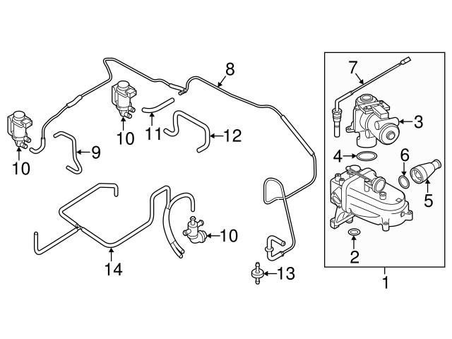Genuine VW/Audi 059131502G EGR Valve - Audi, VW | 059131502B VW059131502G