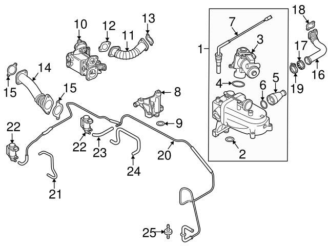 Genuine VW/Audi 059131512AR EGR Cooler - Audi, VW | 059131512AC ...