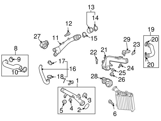 Genuine VW/Audi 059145950L Throttle Body/Housing; Lower - Audi, VW ...