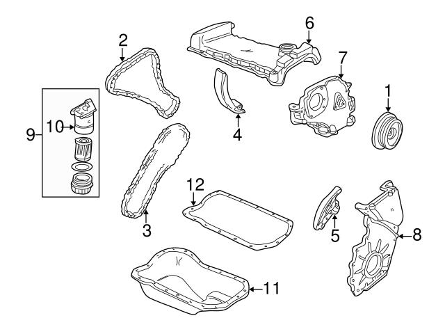 Genuine VW/Audi 066109122A Timing Cover; Upper - VW | VW066109122A
