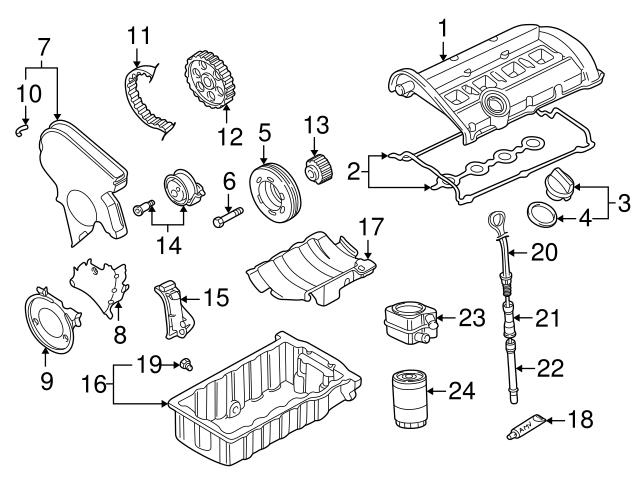 Genuine VW/Audi 06A103469AR Valve Cover - Audi, VW | 06A103469S ...