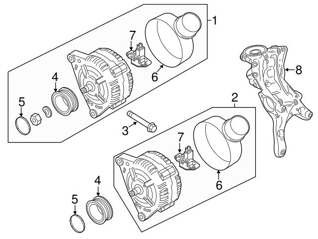 Genuine VW/Audi 06A903119 Alternator Pulley - Audi | 06H903119A ...