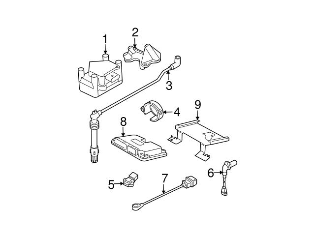 Genuine VW/Audi 06A905430AK Spark Plug Wire - VW | VW06A905430AK
