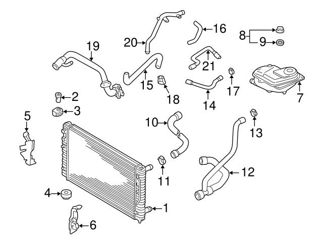 Genuine VW/Audi 06B121065AC Coolant Pipe - VW | VW06B121065AC