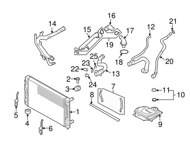 Genuine VW/Audi 06C121397B Coolant Pipe - Audi | AU06C121397B