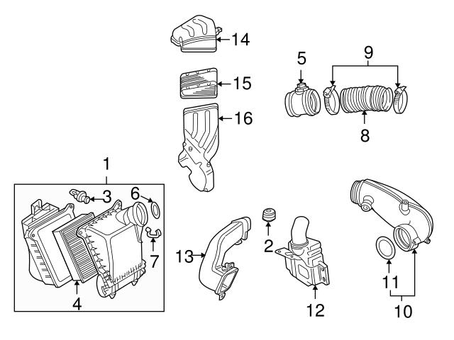 Genuine VW/Audi 06C133911B Engine Air Intake Resonator - Audi ...