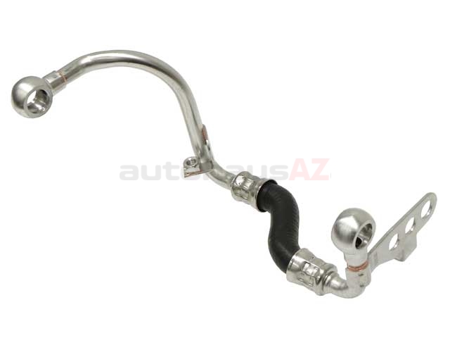 Genuine Audi 06D121497A Coolant Hose; Water Hose/Line for Turbo (with 2 ...
