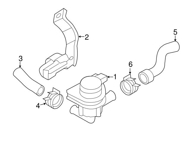 Genuine VW/Audi 06E121601C Auxiliary Water Pump - Audi | AU06E121601C