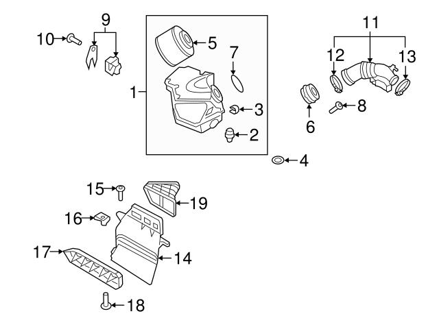 Genuine VW/Audi 06E129629Q Air Intake Hose - Audi | AU06E129629Q