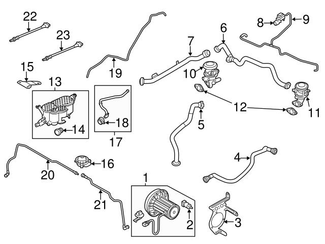 Genuine VW/Audi 06E133781K Vapor Canister Purge Solenoid - Audi ...