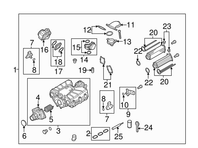Genuine VW/Audi 06E198012A Engine Air Intake Hose Seal - Audi ...