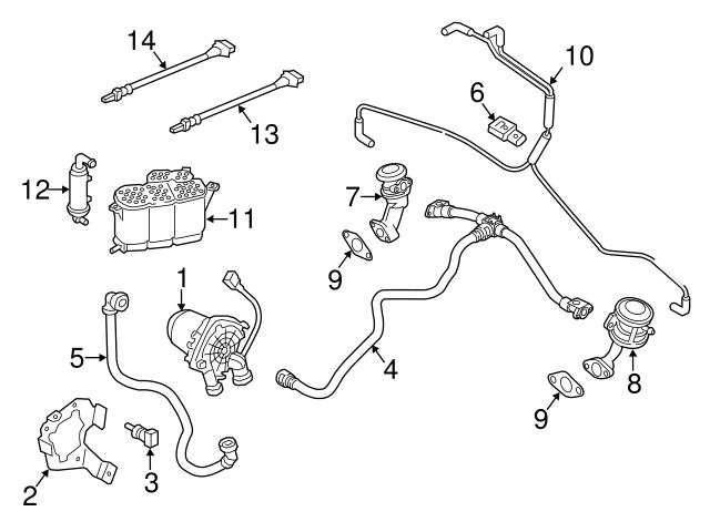 Genuine VW/Audi 06E906265AK Oxygen Sensor; Left, Right, Front - Audi ...
