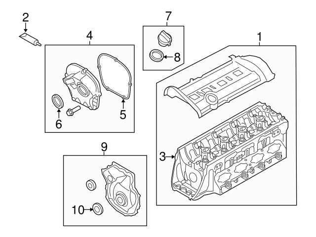 Genuine VW/Audi 06H109121G Timing Cover - Audi, VW | VW06H109121G