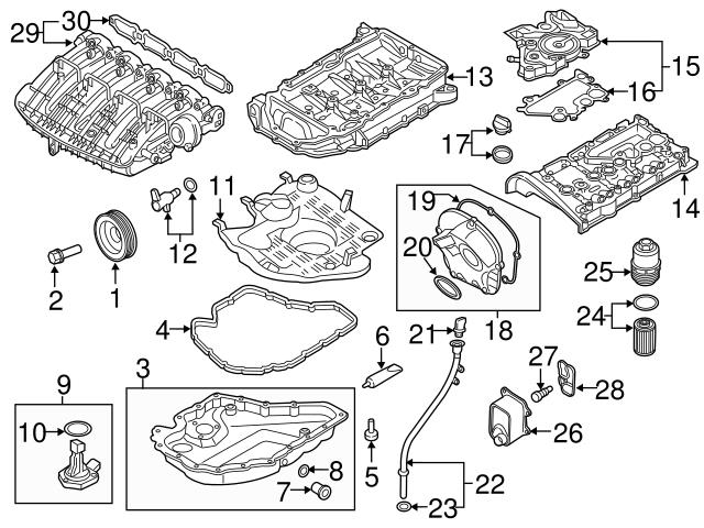 Genuine VW/Audi 06K103649H Oil Pan Gasket; Lower - VW | VW06K103649H